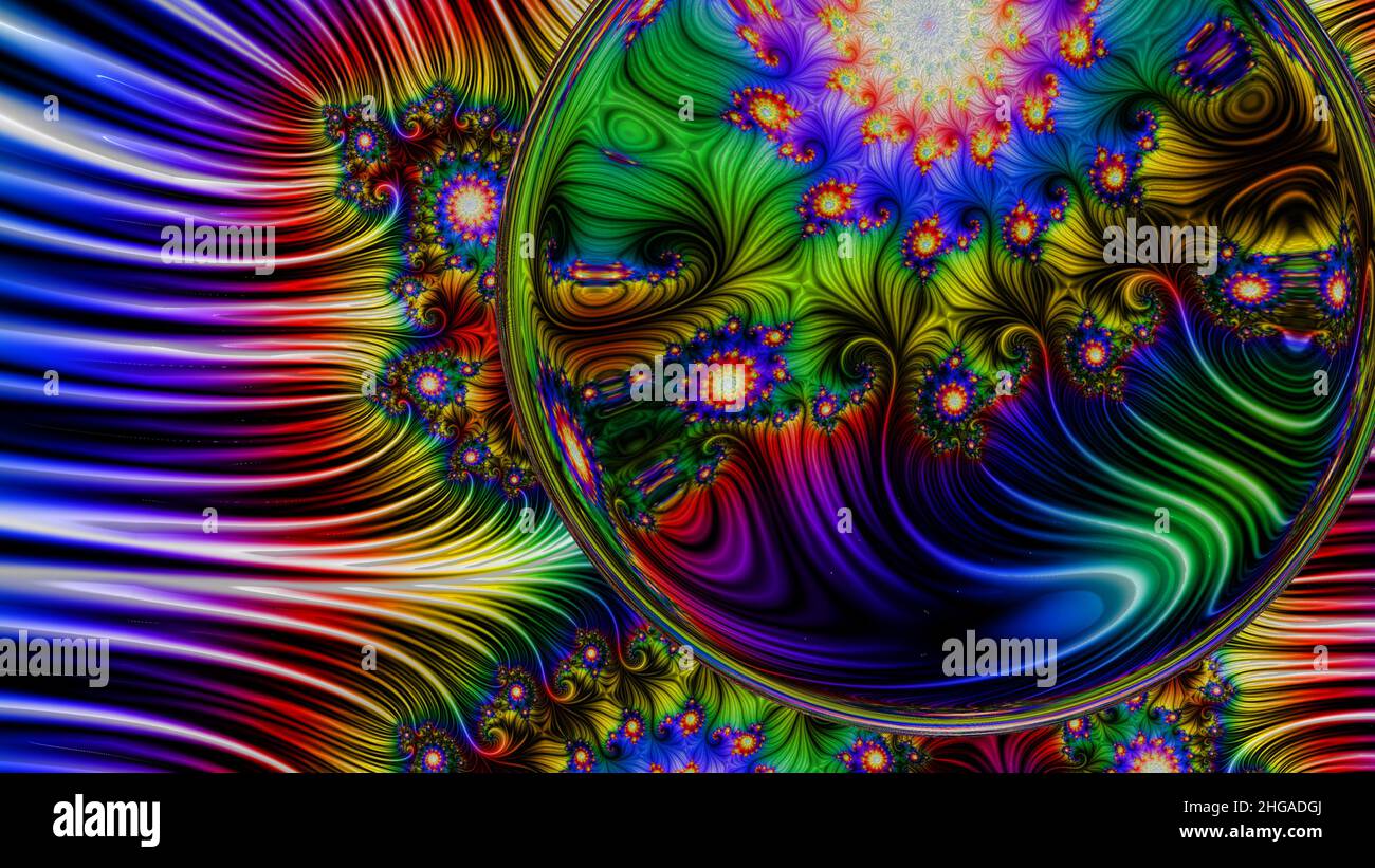 Abstract Computer generated Fractal design. A fractal is a never-ending ...