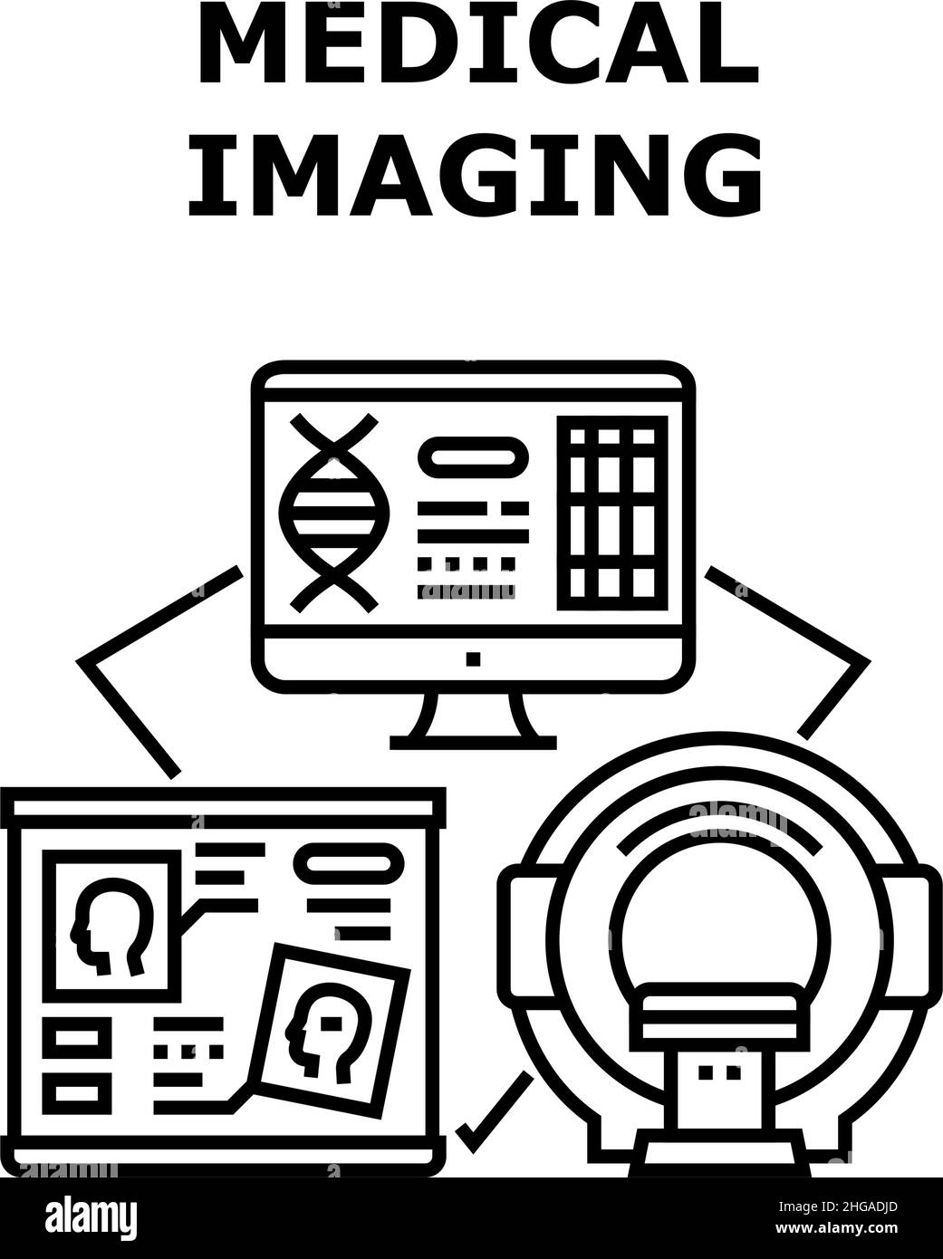Medical imaging icon vector illustration Stock Vector Image & Art - Alamy