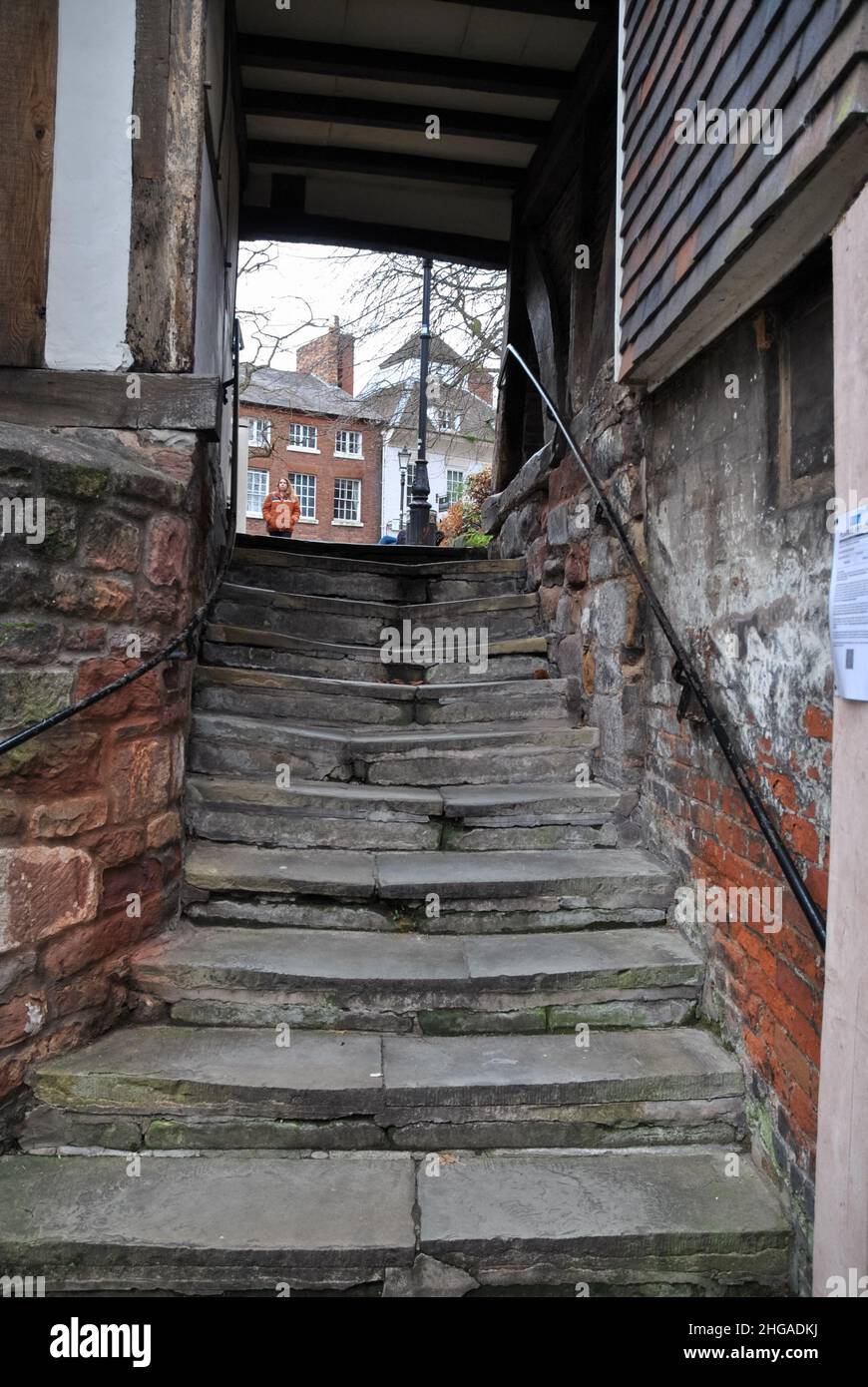 The Bear Steps, Shrewsbury a place of historical interest Stock Photo ...
