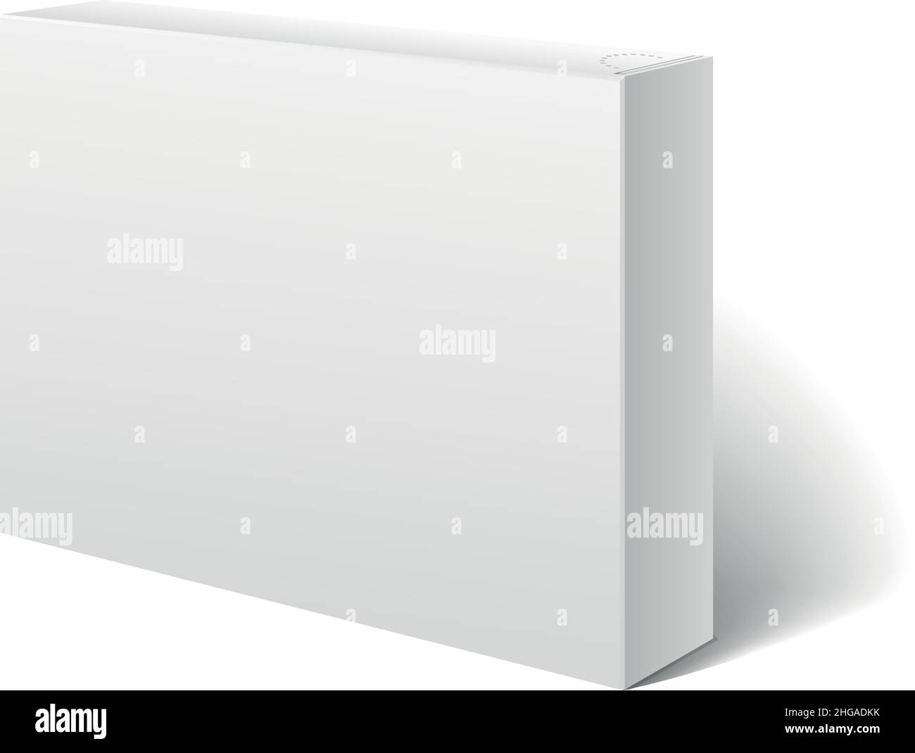 Product box mockup. White clean paper package Stock Vector Image & Art ...