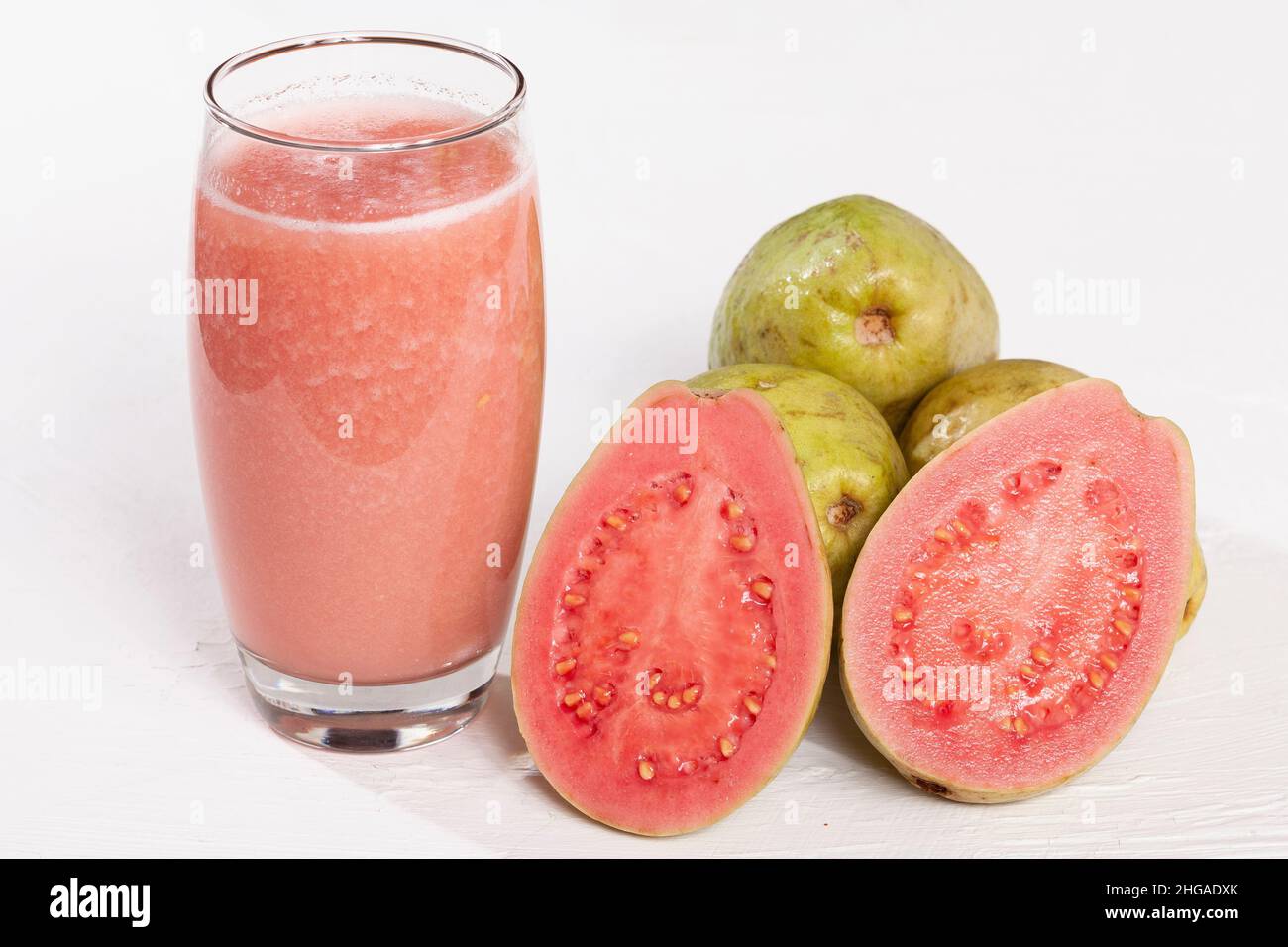 Psidium - Guava Juice Edible Fruit Native To America Stock Photo - Alamy