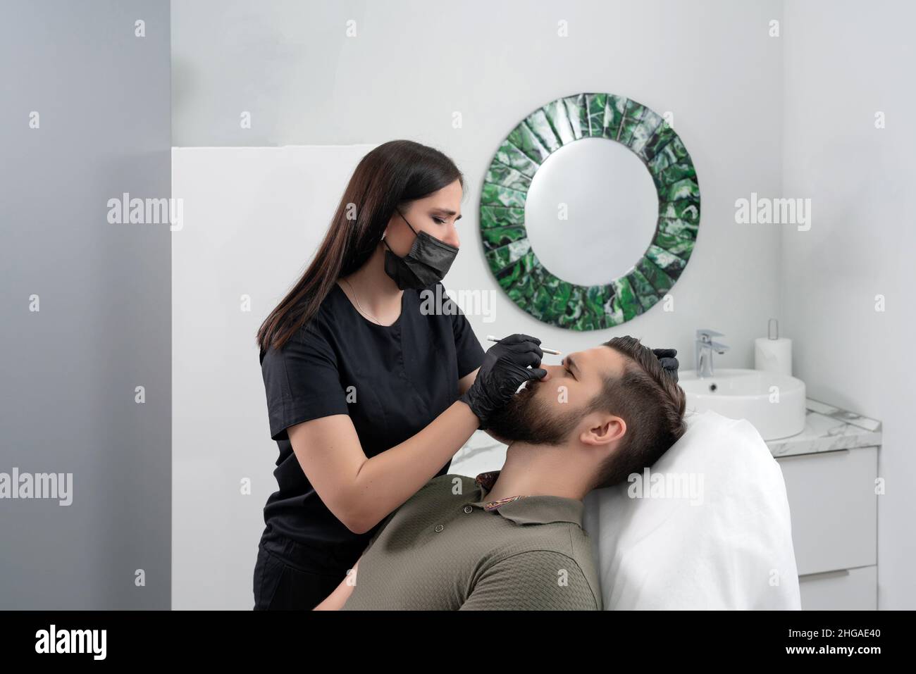 Pen marks face hi-res stock photography and images - Alamy