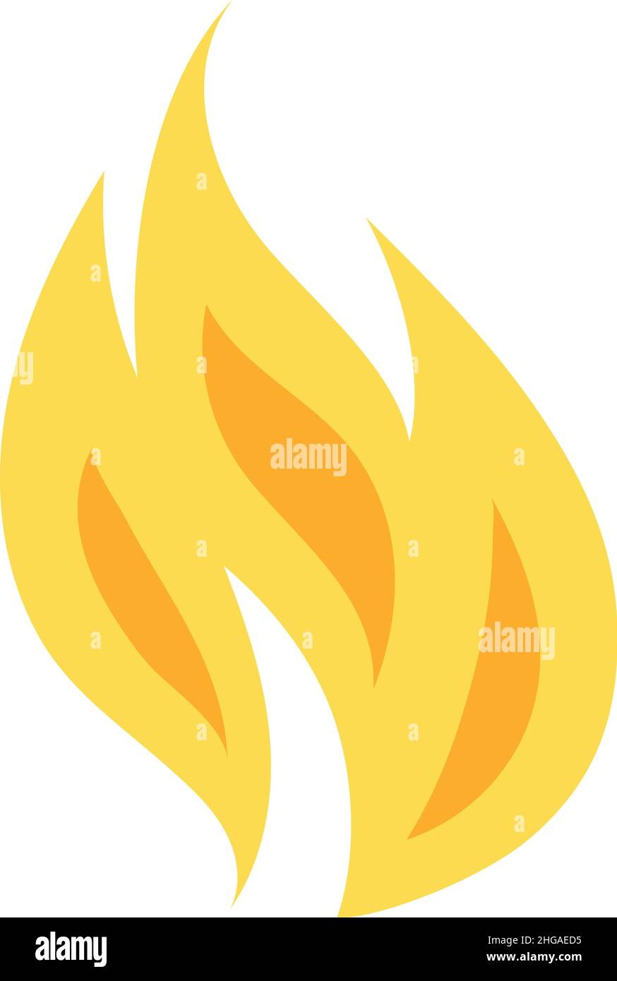 Yellow fire logo hi-res stock photography and images - Alamy