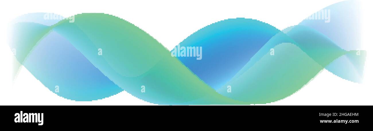 Wavy chiffon fabric. Flying semi transparent ribbons Stock Vector Image ...