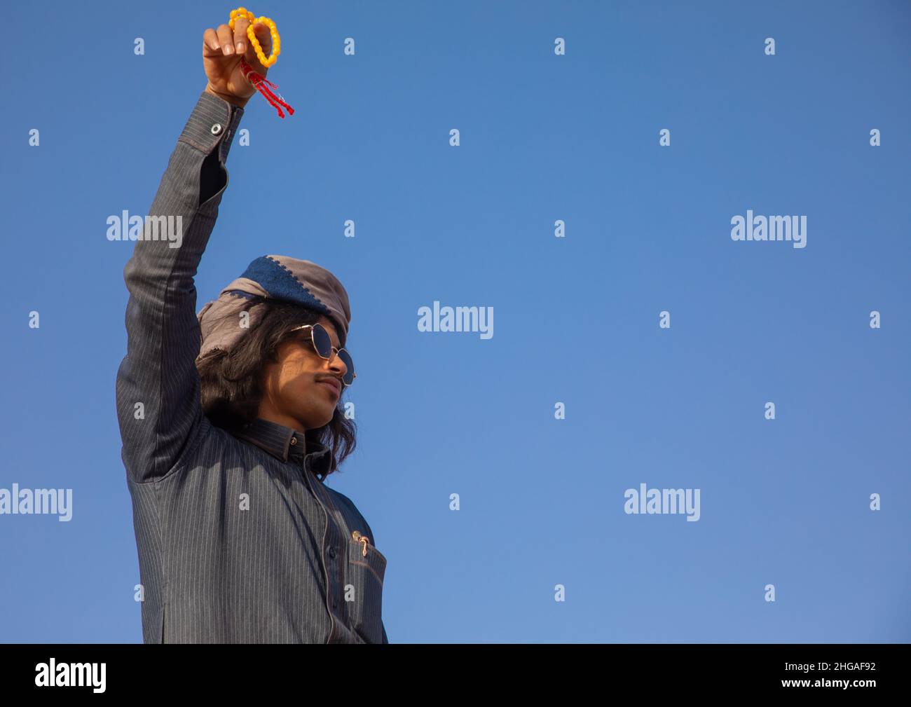 Saudi man dancing during King Abdul Aziz Camel Festival, Riyadh ...