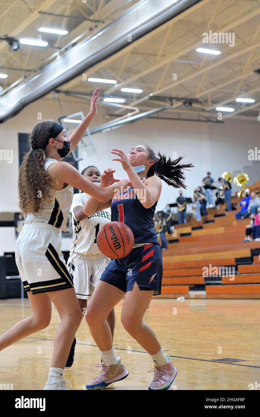 USA. Player loses control of the basketball after being jarred by an ...