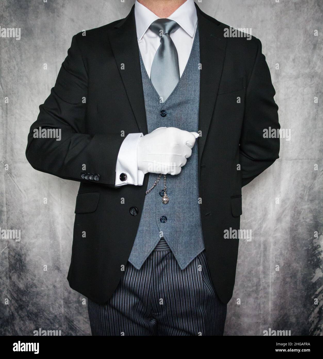 Elegant young butler male servant hi-res stock photography and images ...