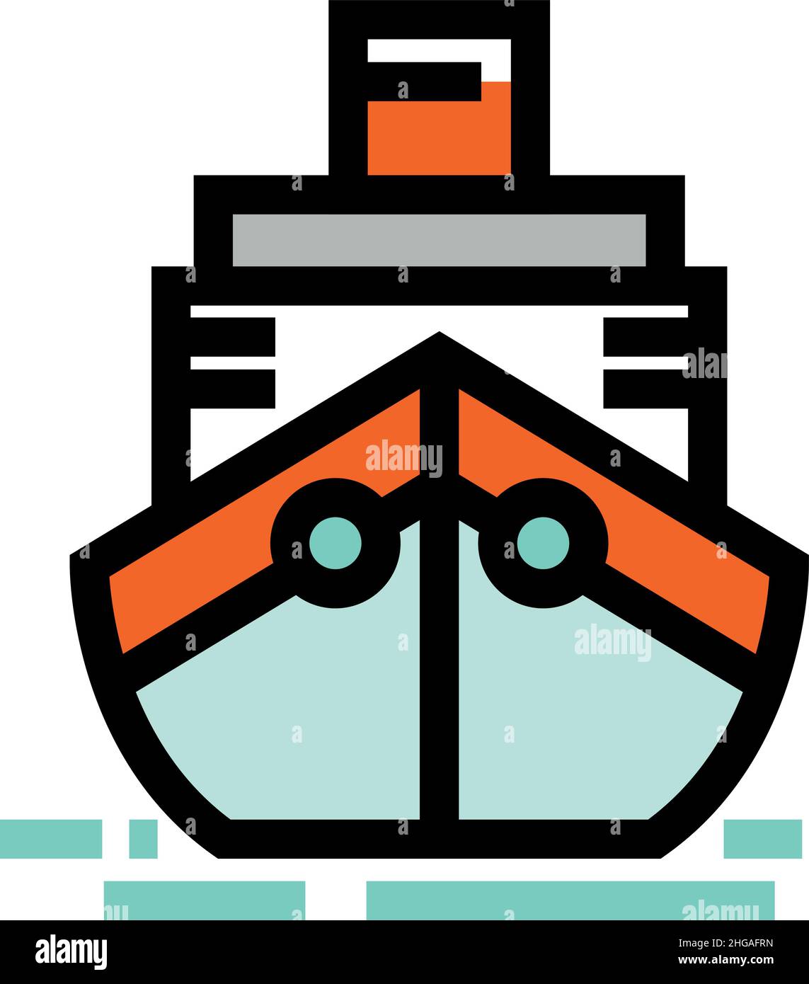 Steamship illustration Cut Out Stock Images & Pictures - Alamy