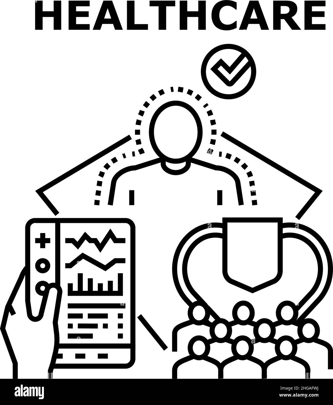 Healthcare icon vector illustration Stock Vector Image & Art - Alamy