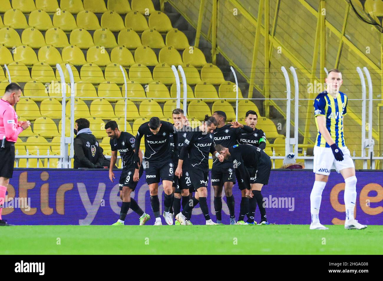 ISTANBUL, TURKEY - JANUARY 19: Ahmed Yasser Rayan of Altay SK is ...
