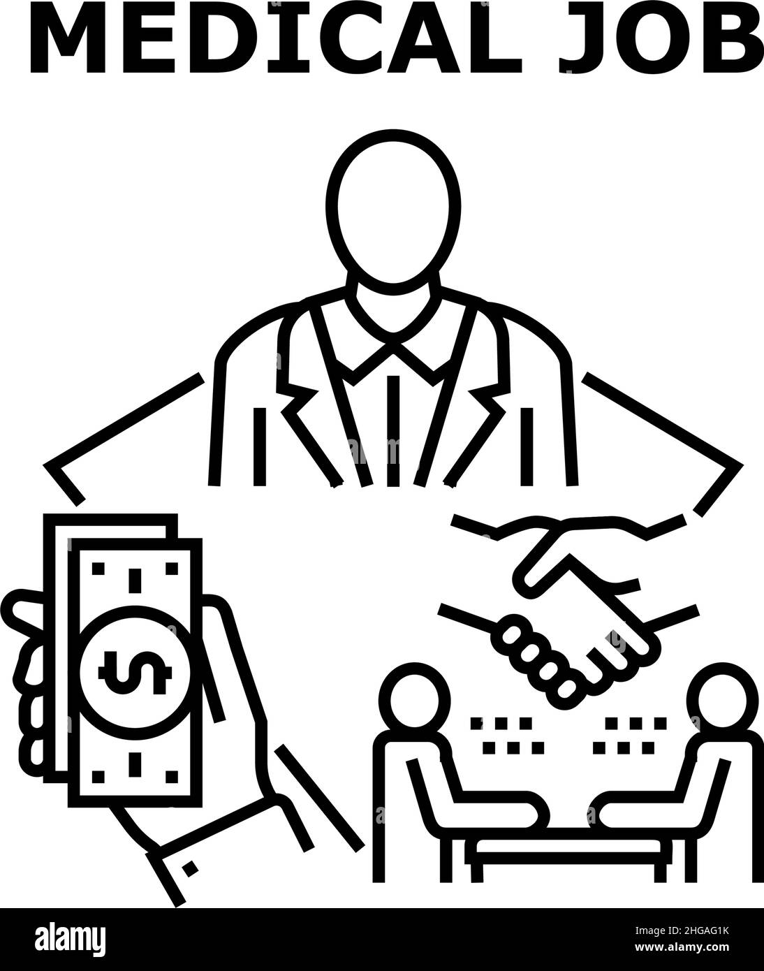 Medical job icon vector illustration Stock Vector Image & Art - Alamy