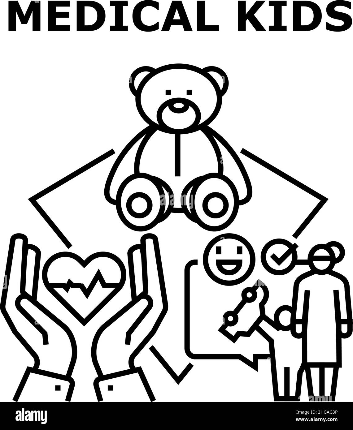 Medical kids icon vector illustration Stock Vector Image & Art - Alamy