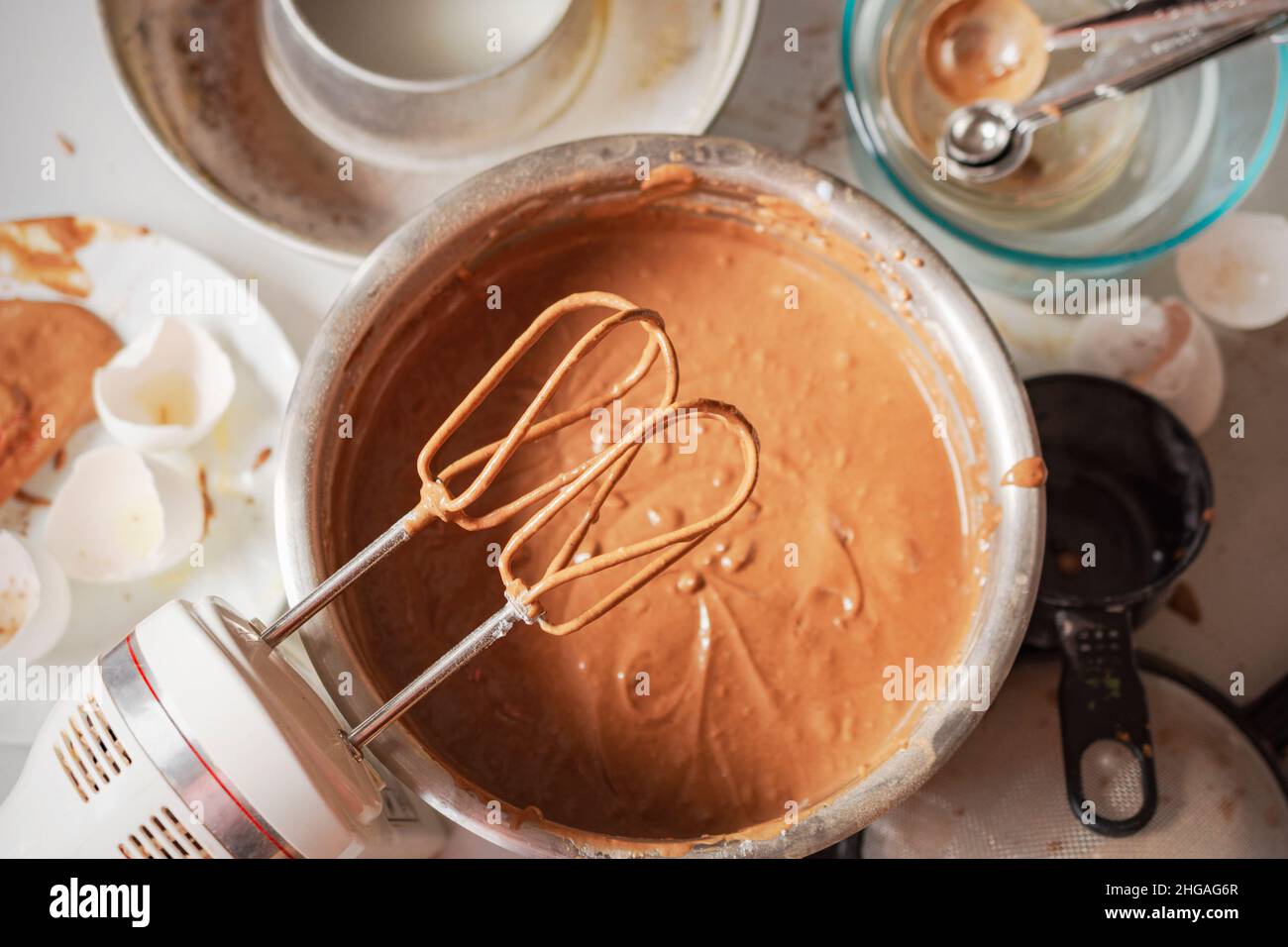 Cake batter mess hi-res stock photography and images - Alamy