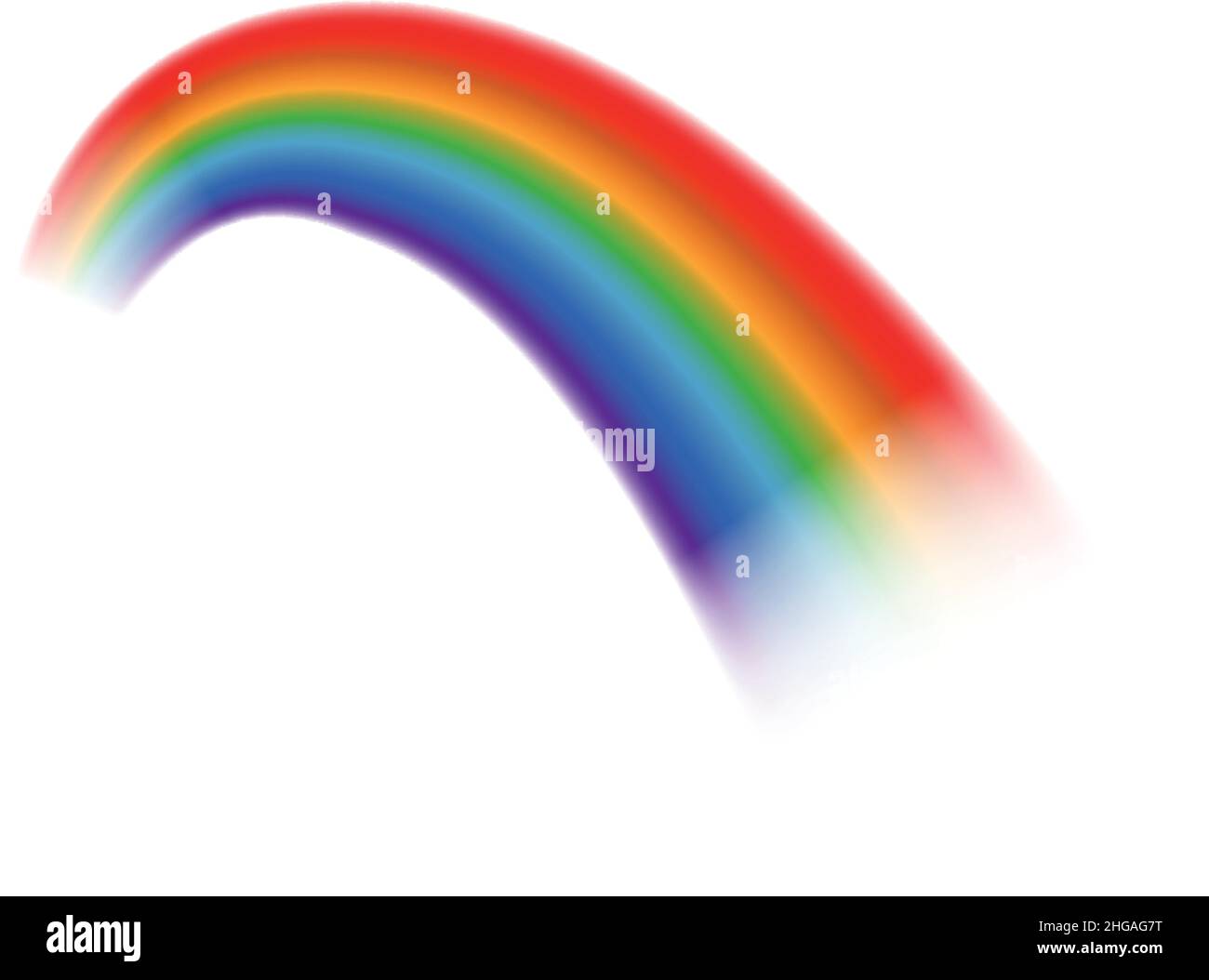 Colorful rainbow. Magic unicorn arch. Light bow Stock Vector Image ...