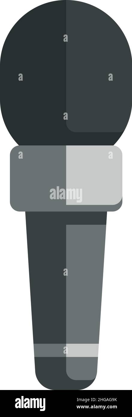 Mic icon. Proffesional singer microphone. Audio recording device Stock ...