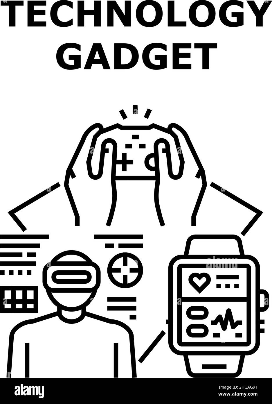 Technology gadget icon vector illustration Stock Vector Image & Art - Alamy