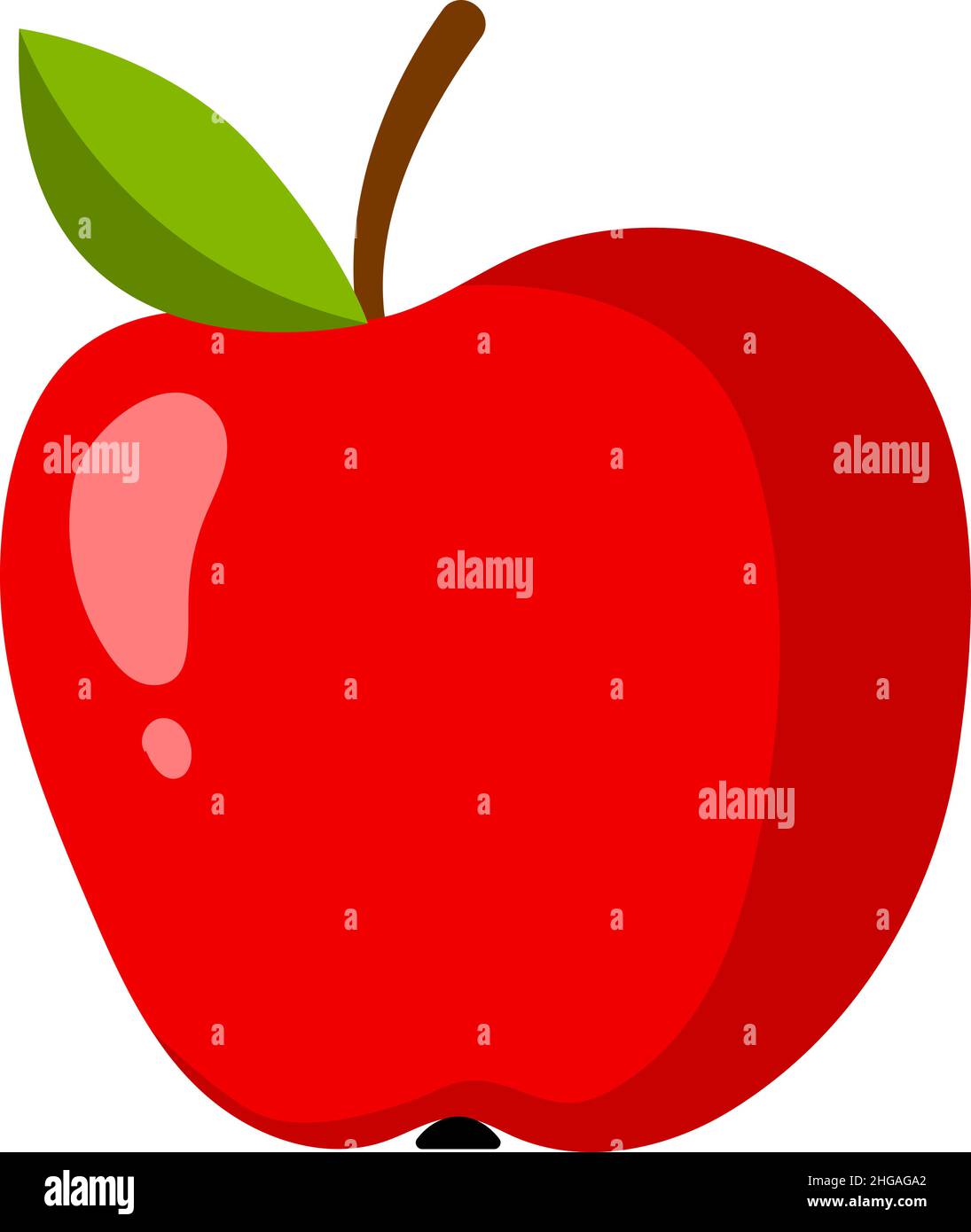 Cartoon shiny apple Stock Vector Images - Alamy
