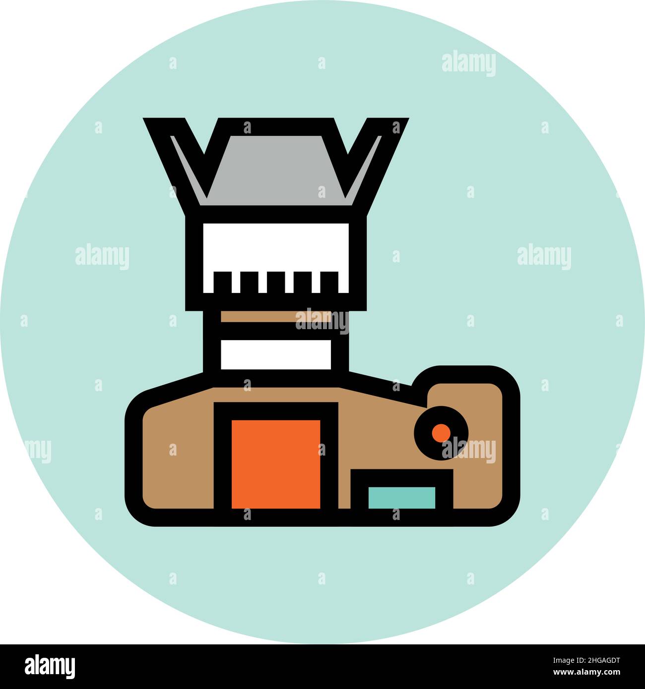 Long photography lens Stock Vector Images - Alamy