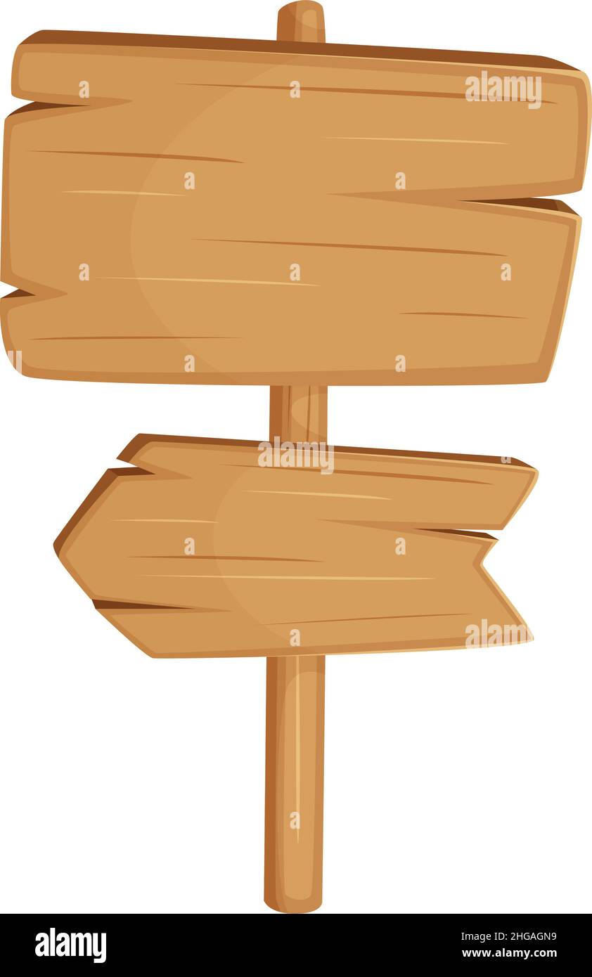 Cartoon wooden post Cut Out Stock Images & Pictures - Alamy