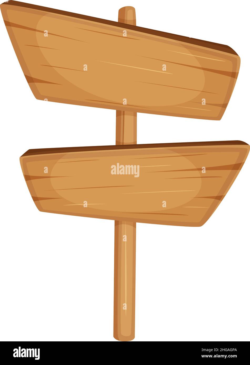 Wooden signboards template. Empty game menu plates Stock Vector Image ...