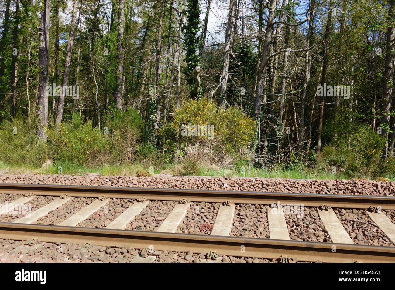 Rail track - Waverley Line, Galashiels to Edinburgh, in Scotland ...