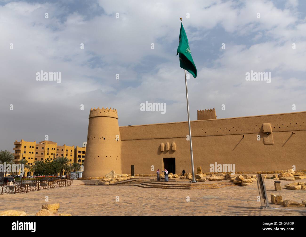 Musmak fort entrance, Riyadh Province, Riyadh, Saudi Arabia Stock Photo ...