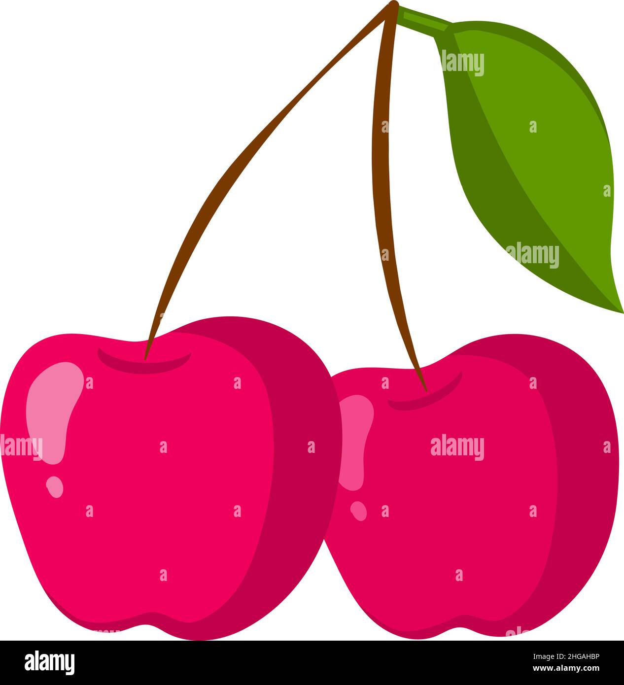 Cherry sweet jam in Stock Vector Images - Alamy