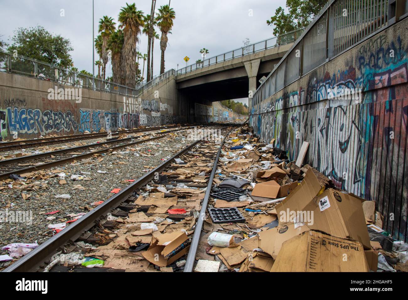 Los Angles train looting January 2022 Stock Photo - Alamy