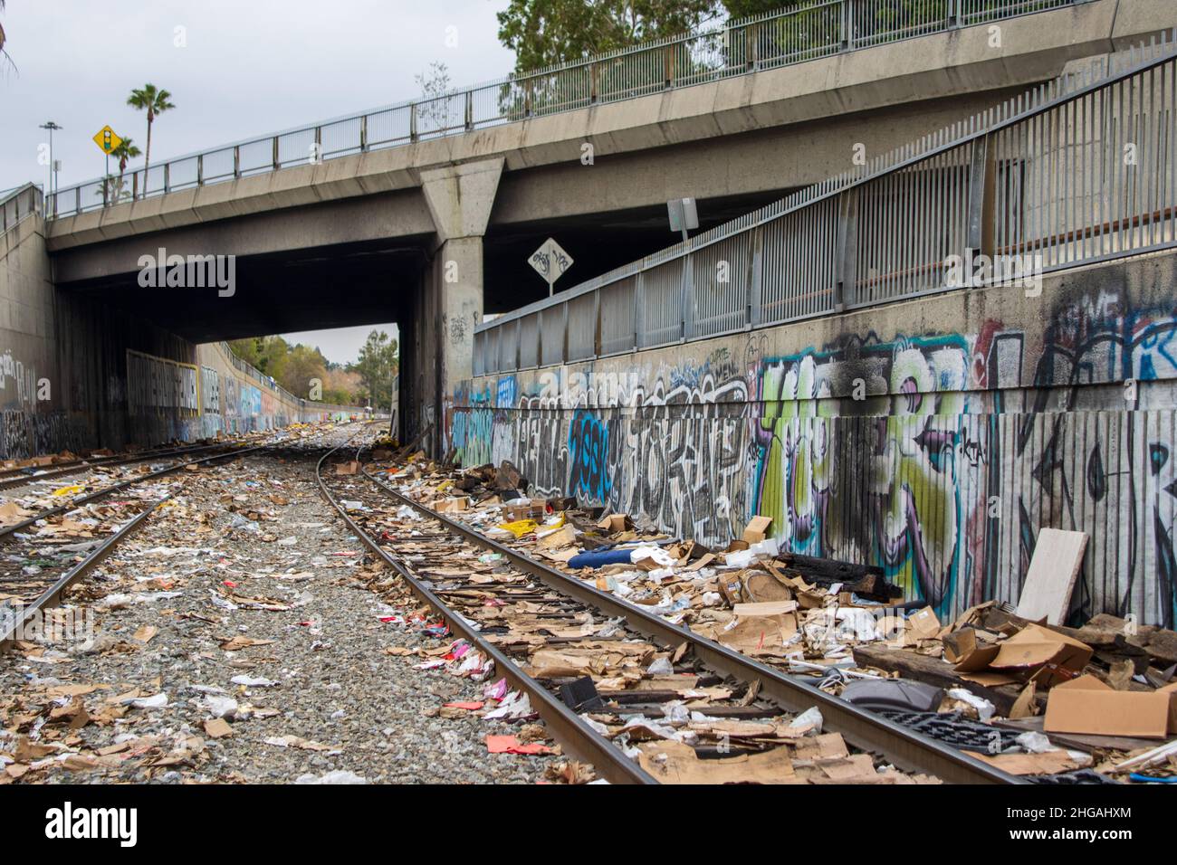 Los Angles train looting January 2022 Stock Photo - Alamy