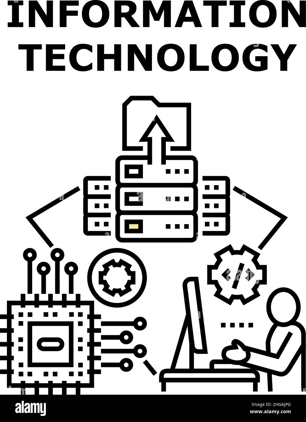 Information Technology icon vector illustration Stock Vector Image ...