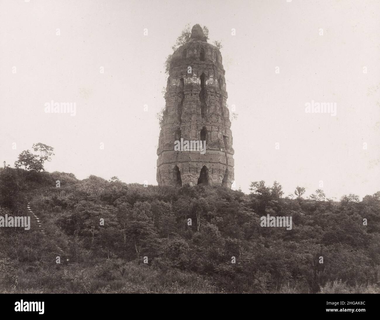 Vintage 19th century photograph - Pagoda at Foochow, Fuzhou, China ...