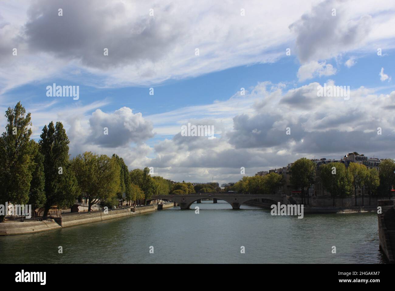 The Seine River as it flows through Paris, France Stock Photo - Alamy