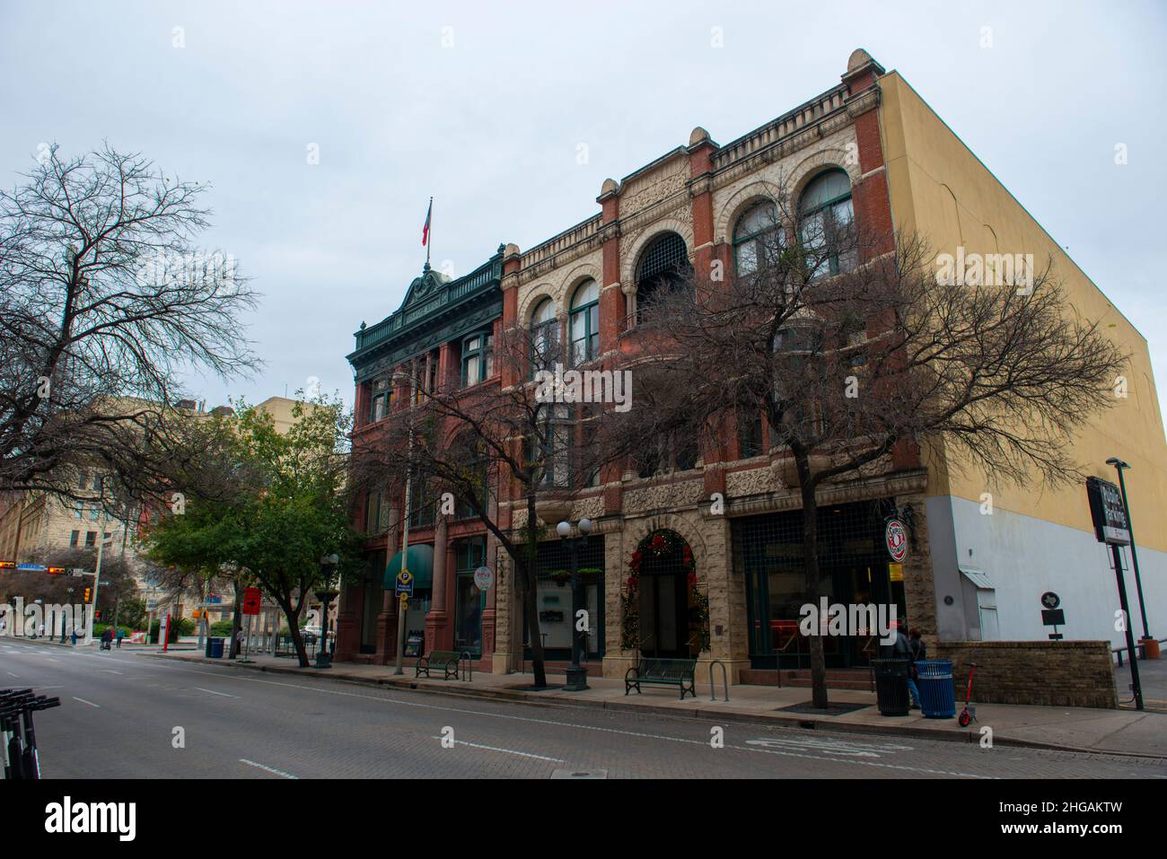 Historic commercial buildings at 315 E Commerce Street in historic ...