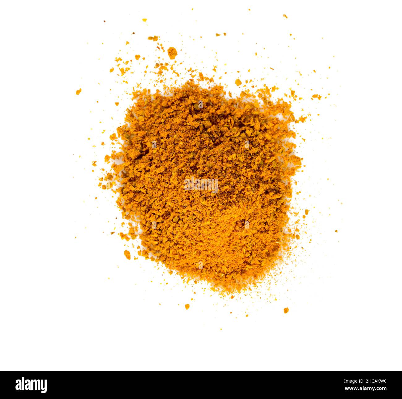 curry powder isolated on white background Stock Photo - Alamy