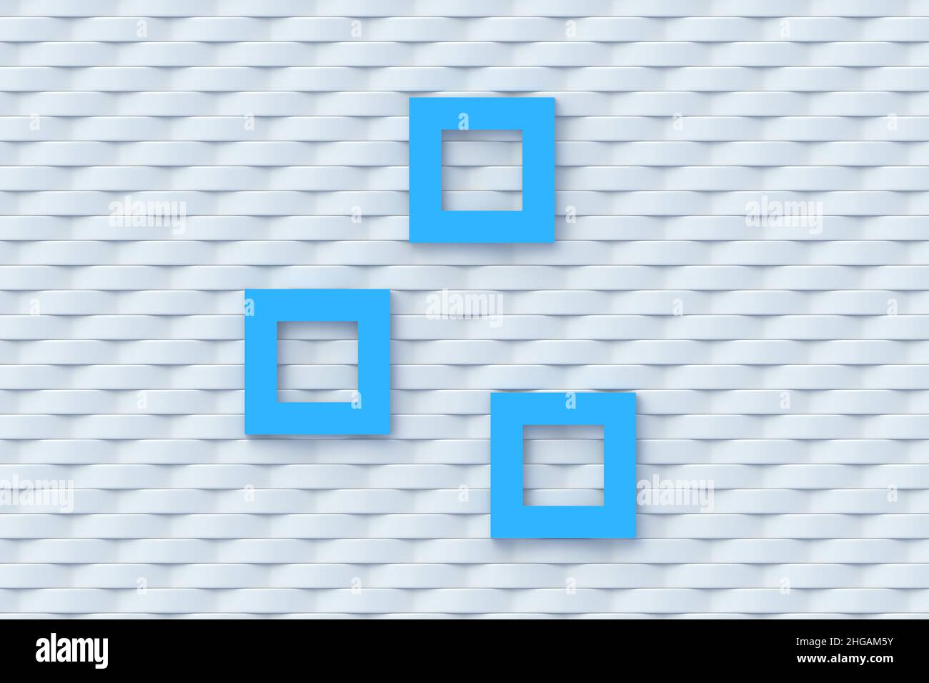 Simple shapes of squares. Geometrical figure. Abstract background. 3d ...