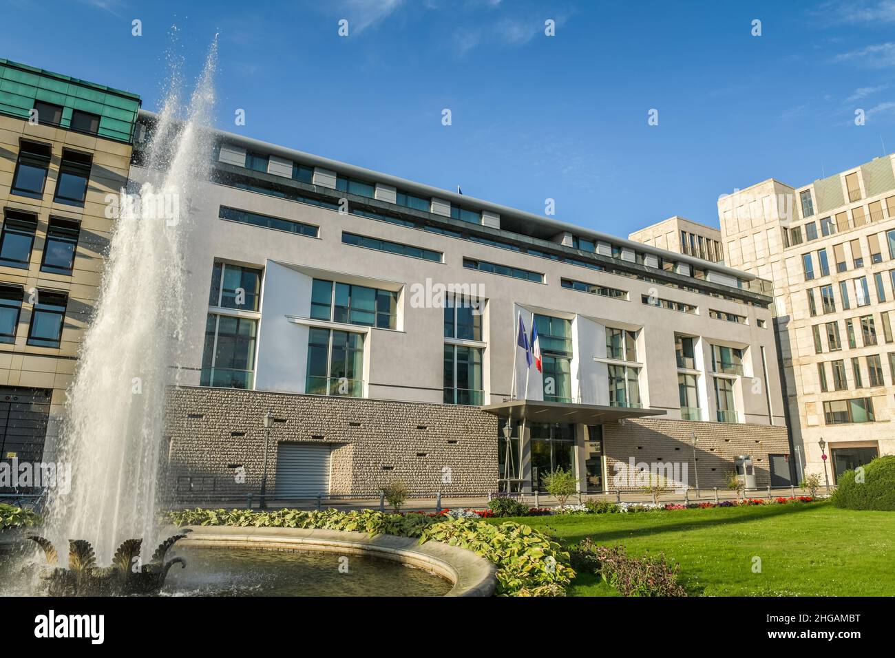 French Embassy, Pariser Platz, Mitte, Berlin, Germany Stock Photo - Alamy