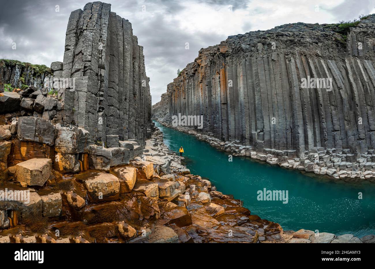 Stuolagil canyon iceland hi-res stock photography and images - Alamy