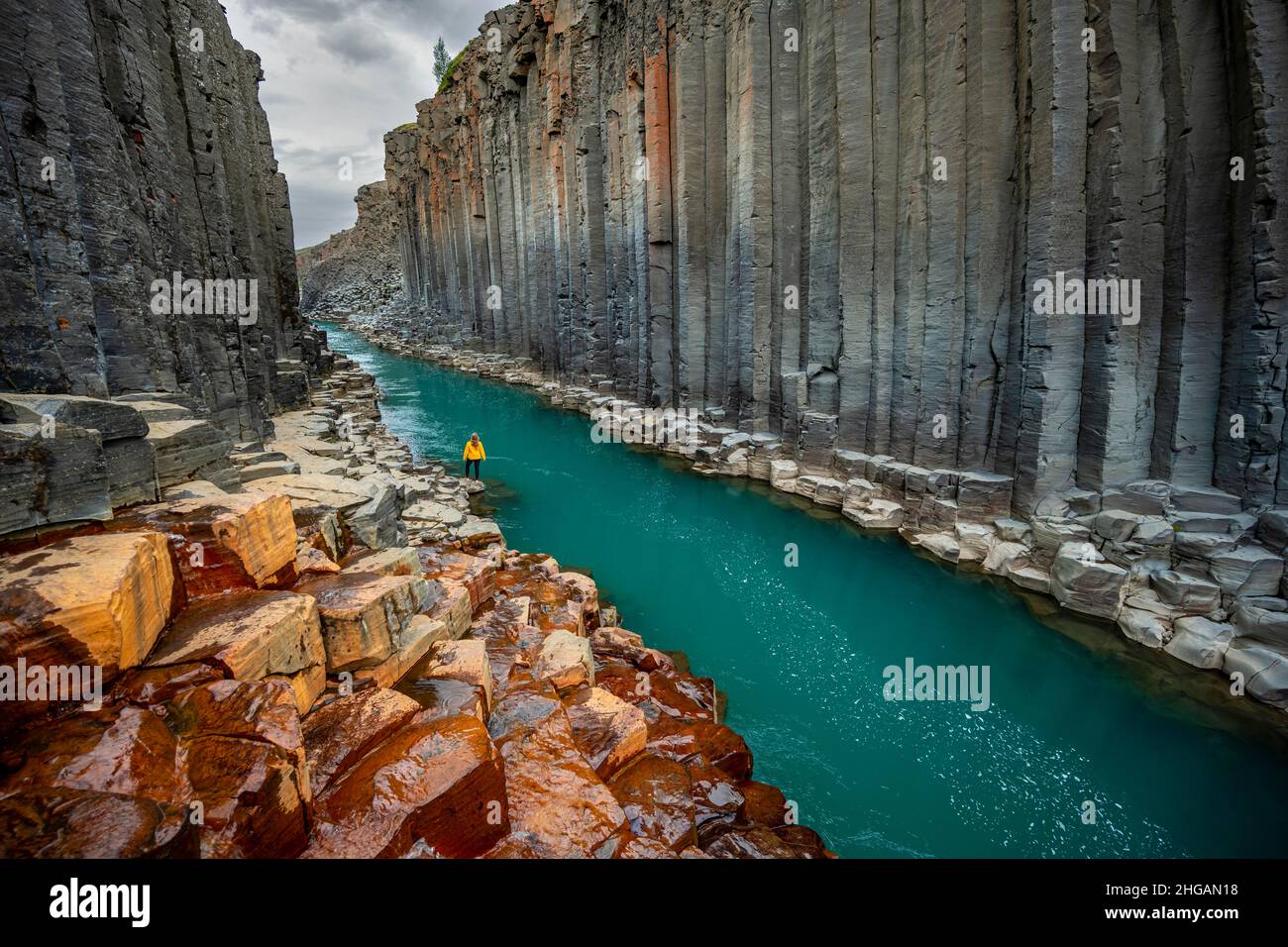 Stuolagil canyon iceland hi-res stock photography and images - Alamy
