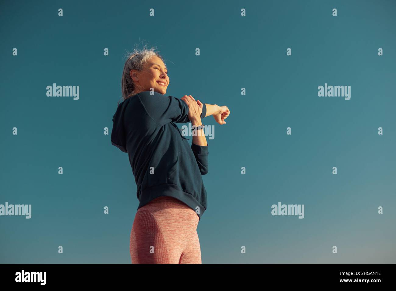 Woman alone summer happy energy hi-res stock photography and images - Alamy
