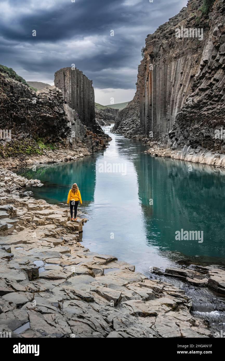 Stuolagil canyon iceland hi-res stock photography and images - Alamy