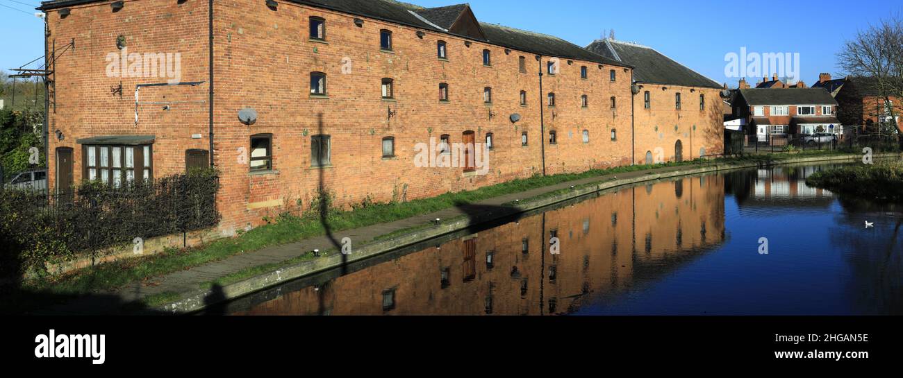 The Grove Mill on the Chesterfield canal, Retford town, Nottinghamshire ...