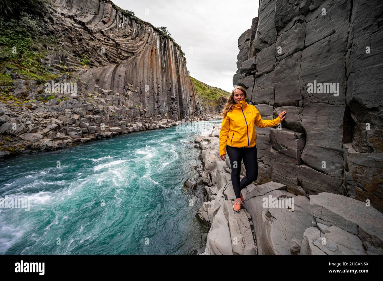 Stuolagil canyon iceland hi-res stock photography and images - Alamy