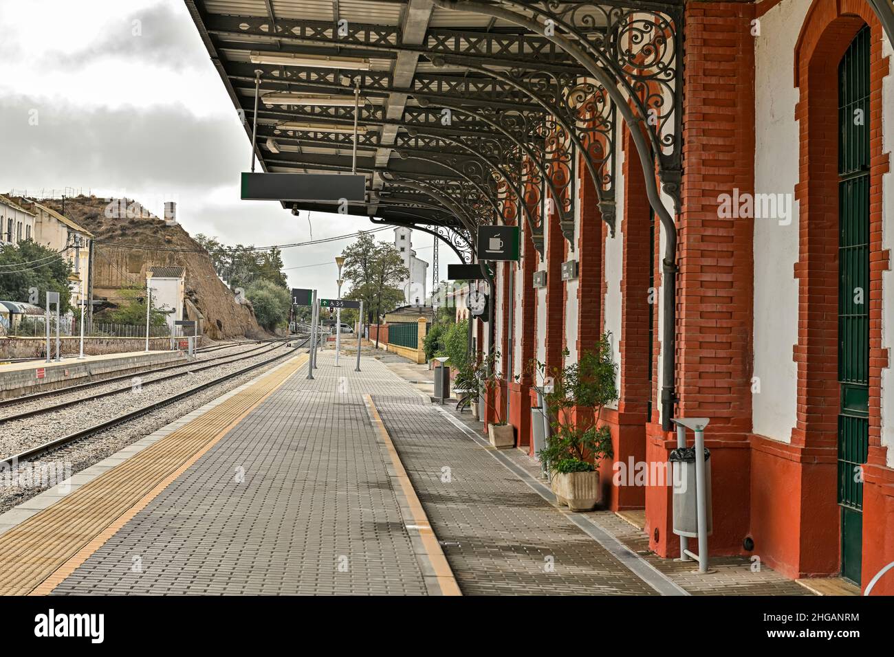 Railway station in Guadix, Granada Stock Photo - Alamy