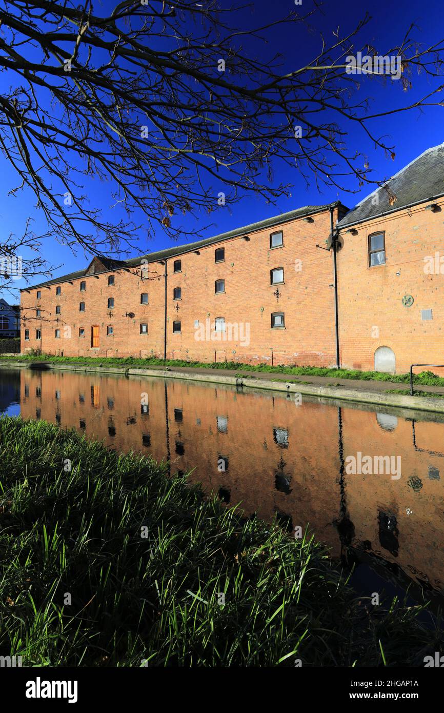 The Grove Mill on the Chesterfield canal, Retford town, Nottinghamshire ...