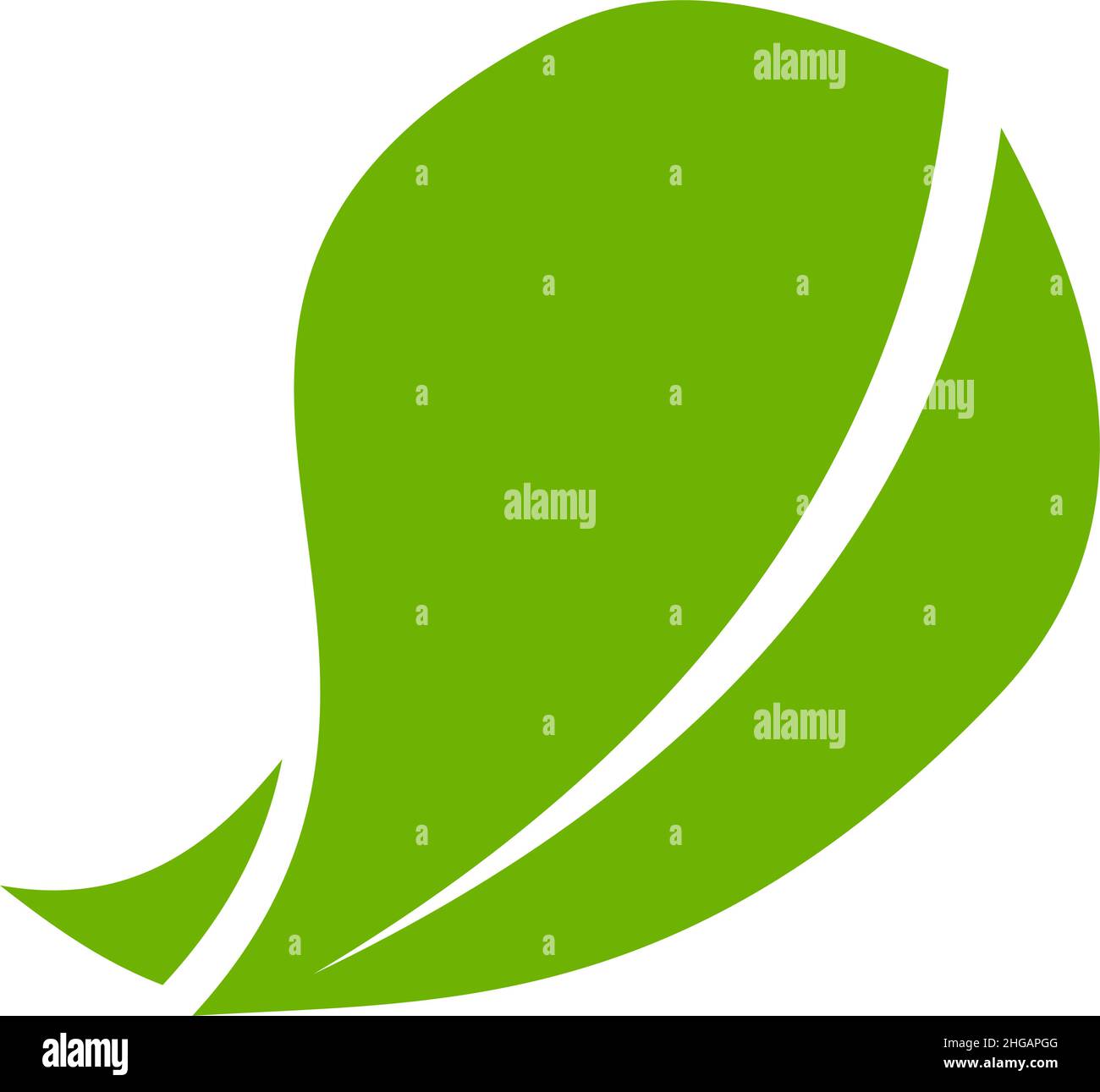 Green leaf icon. Natural organic symbol. Nature logo Stock Vector Image ...