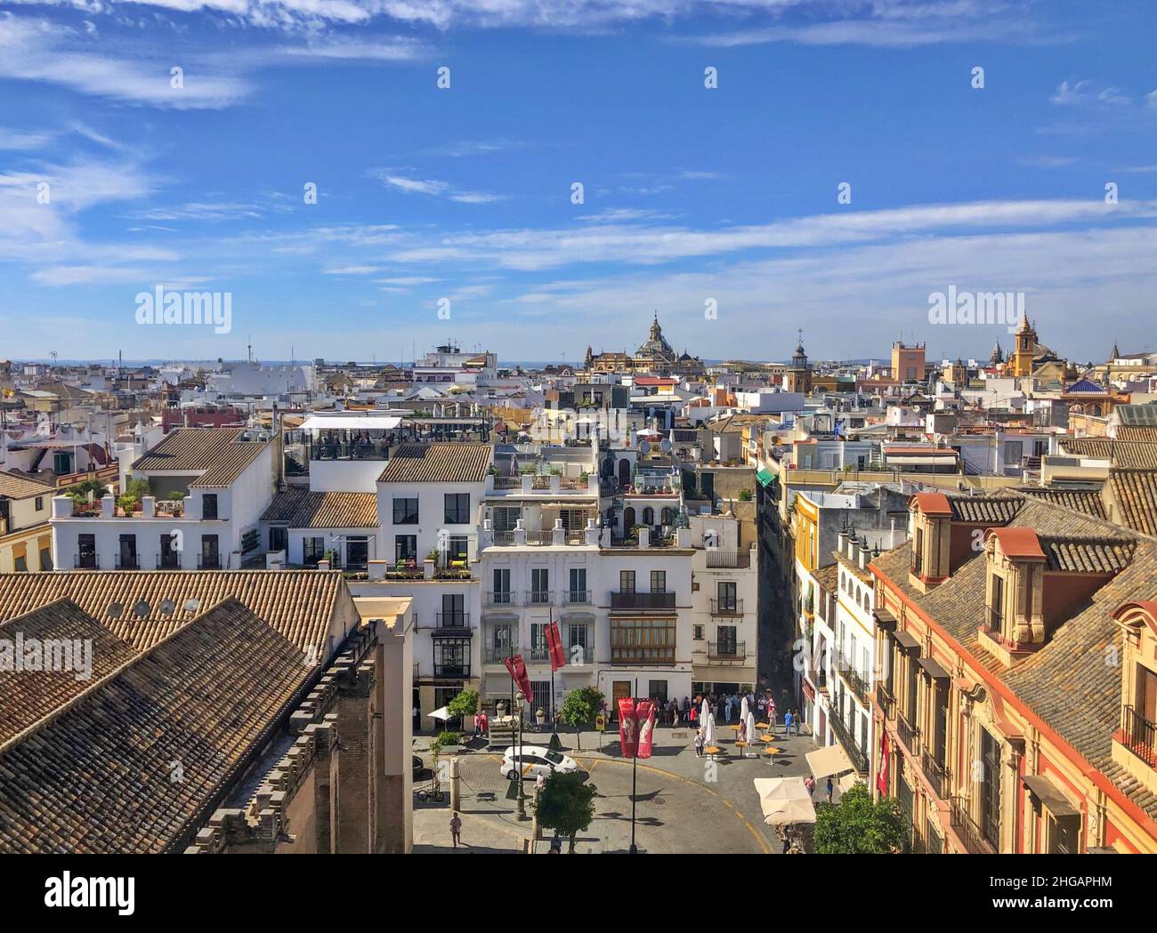 Aerial View of Seville, Spain Stock Photo - Alamy