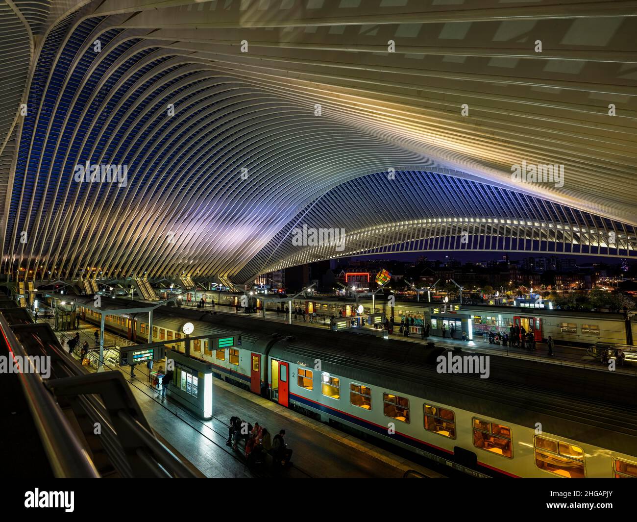 Liege-Guillemins railway station, Liege, Belgium Stock Photo - Alamy