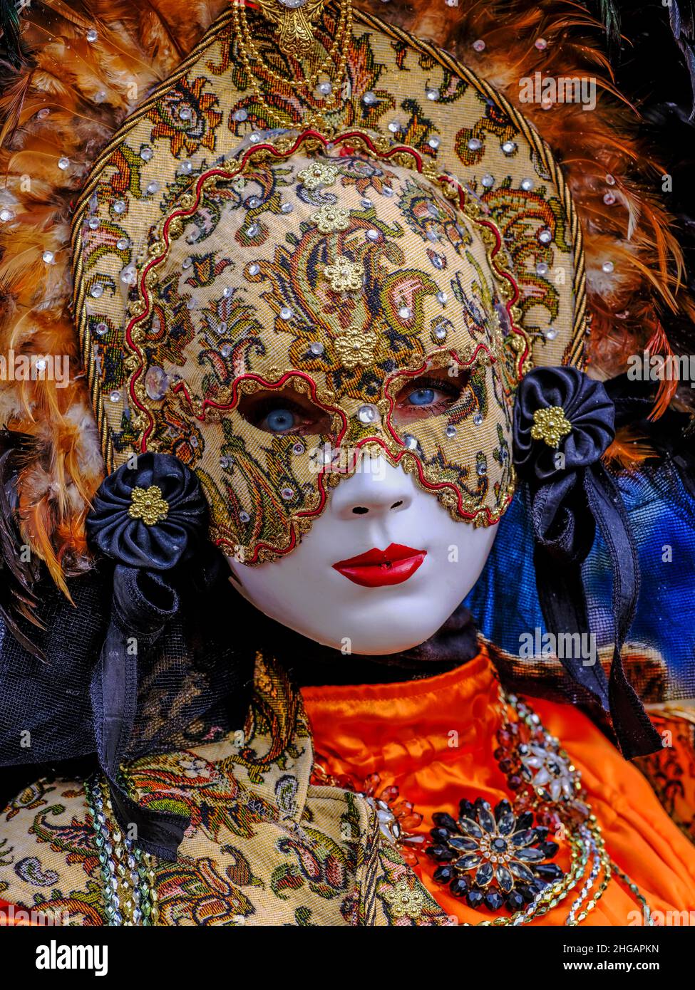 Carnival Mask Schwaebisch Hall, BW, Germany Stock Photo - Alamy