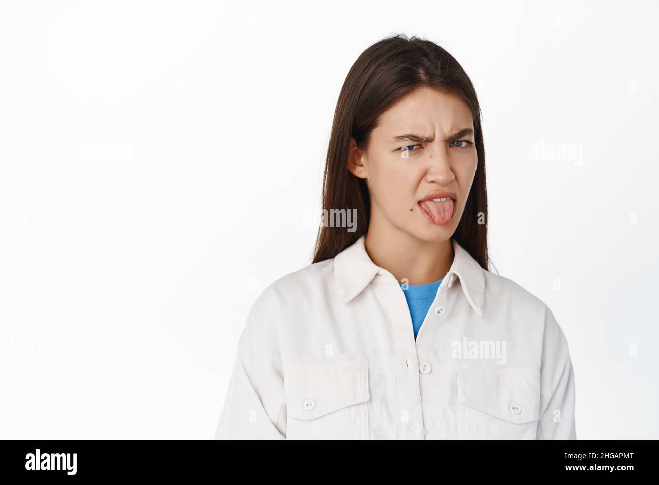 Disgust face tongue hi-res stock photography and images - Alamy