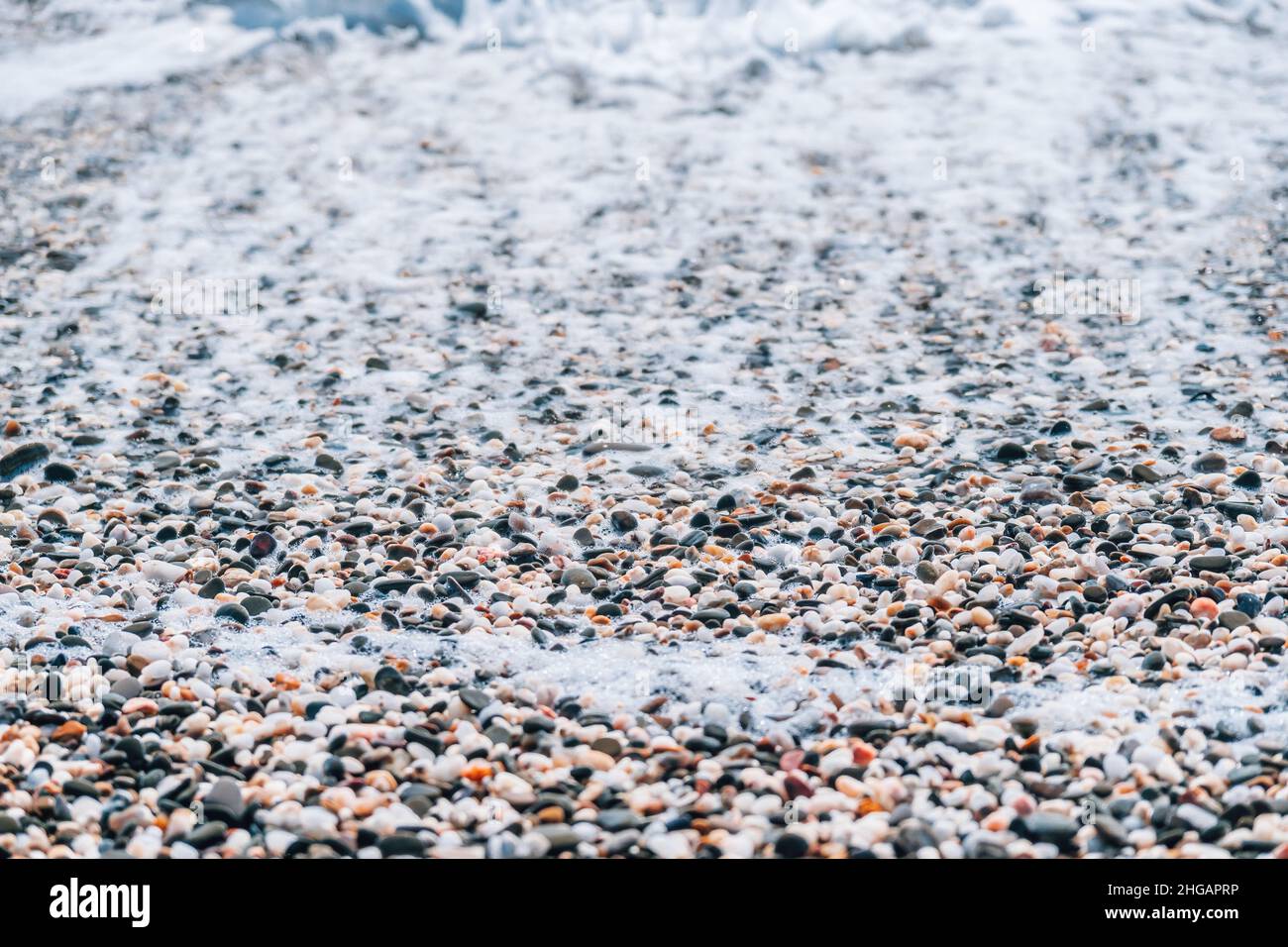 Abstract nature summer or spring ocean sea background. Small waves on ...